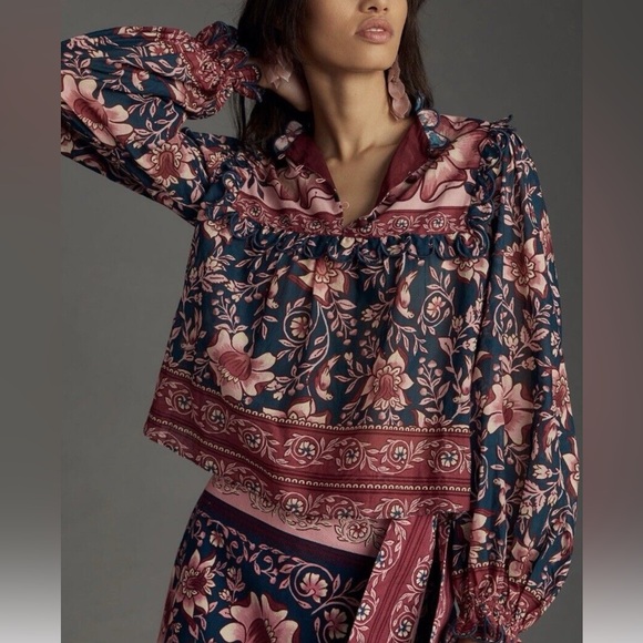 FARM Rio | Tops | Nwt Rio Farm Anikia Charm Long Sleeve Top | Poshmark